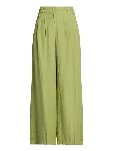 Peserico Wide Leg Linen Pants - Green