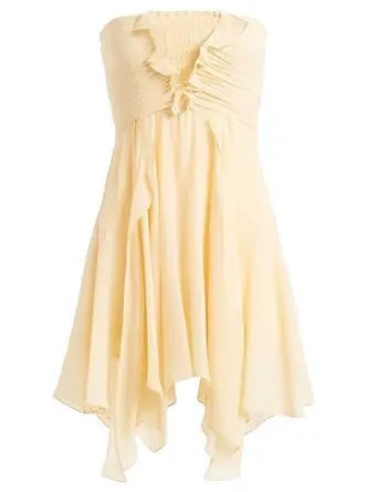 Isabel Marant Mini Silk Dress - Yellow