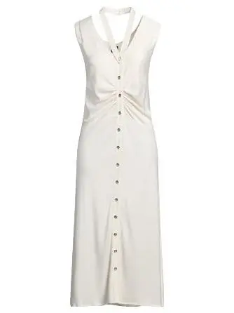 Pinko Midi Flared Dress - White