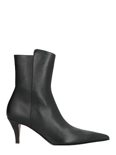 Alexander McQueen Leather Ankle Boots - Black