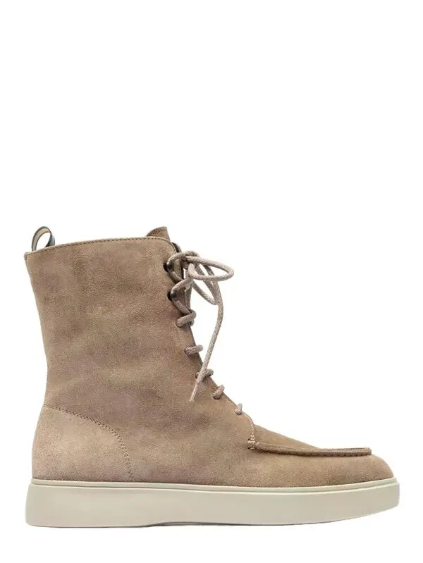 Officine Creative Frame 108 Lace-up Zip Boots - Neutrals