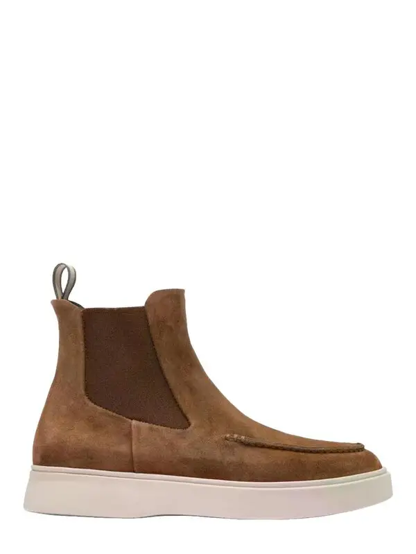 Officine Creative Frame 107 Panel Chelsea Boots - Brown