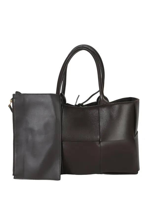 Bottega Veneta Intrecciato Nappa Arco Tote - Brown