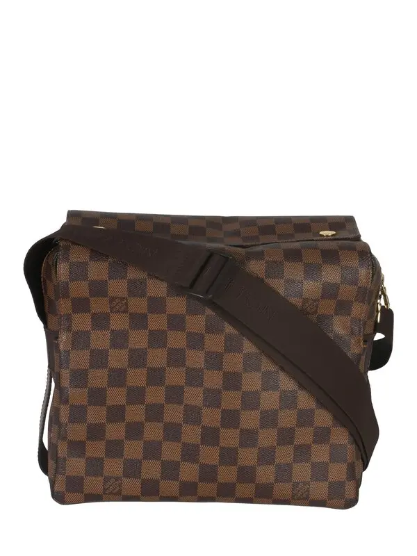 LOUIS VUITTON Damier Ebene Naviglio Messenger Bag - Brown