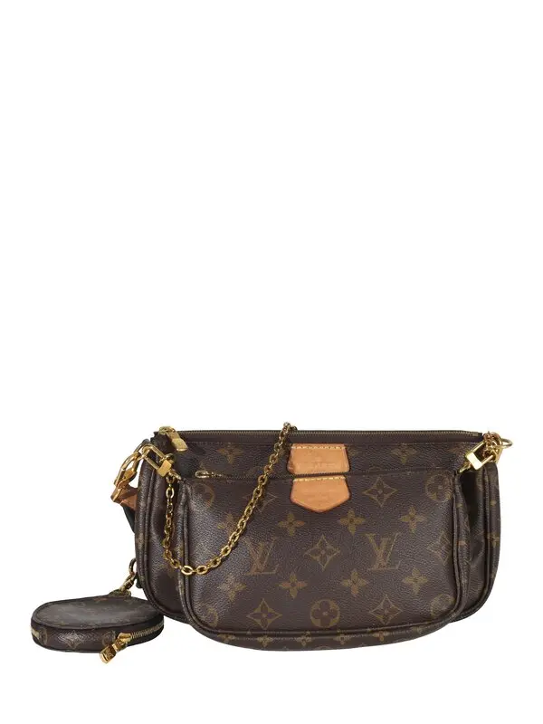 LOUIS VUITTON Monogram Canvas Multi Pochette Accessoires - Brown