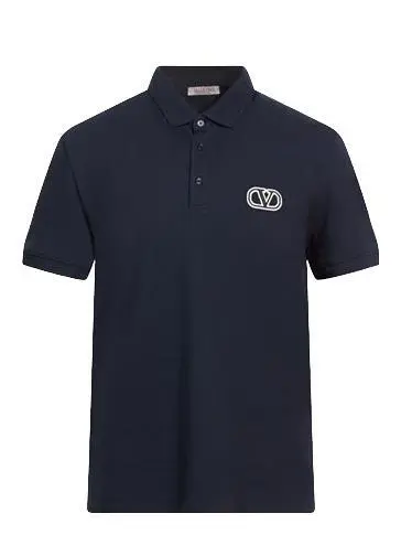 Valentino Garavani Polo Shirt Midnight Size Cotton, Polyester - Blue