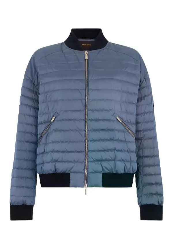MOORER Quilted Padded Jacket - Blue