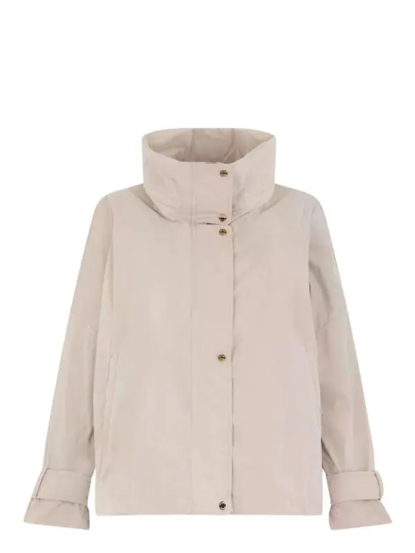 MOORER High-neck Long-sleeve Jacket - Neutrals