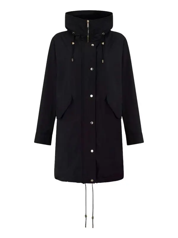 MOORER Hooded Parka Coat - Black