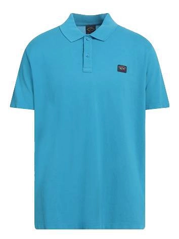 Paul & Shark Polo Shirt Azure Size Cotton - Blue