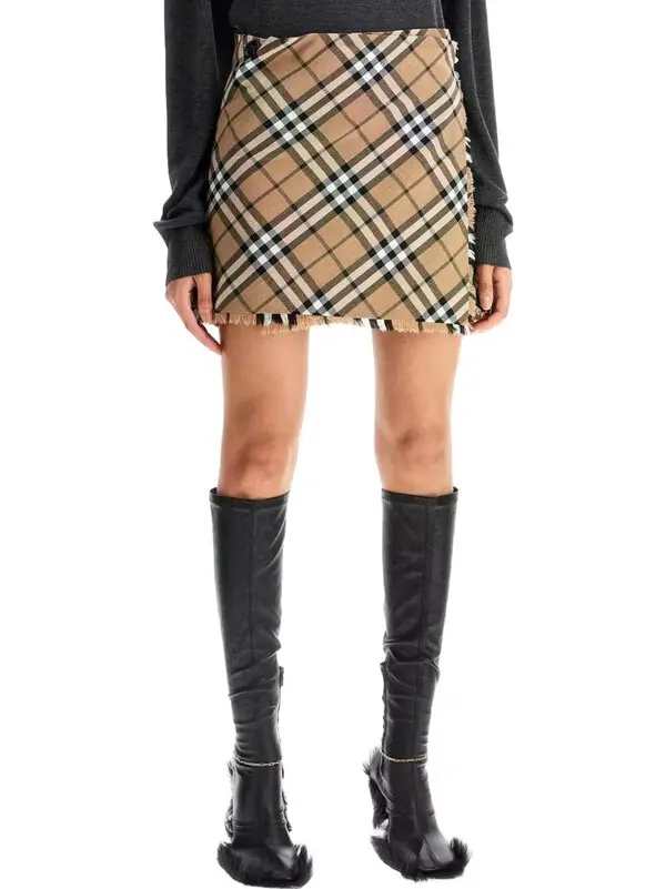 Burberry Mini Skirt - Neutrals