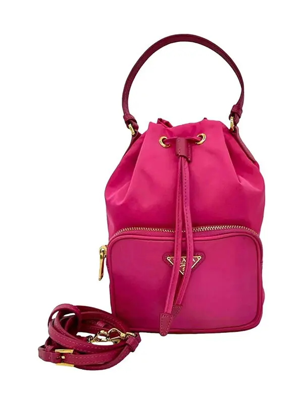 Prada Re-nylon Duet Bucket Bag - Pink