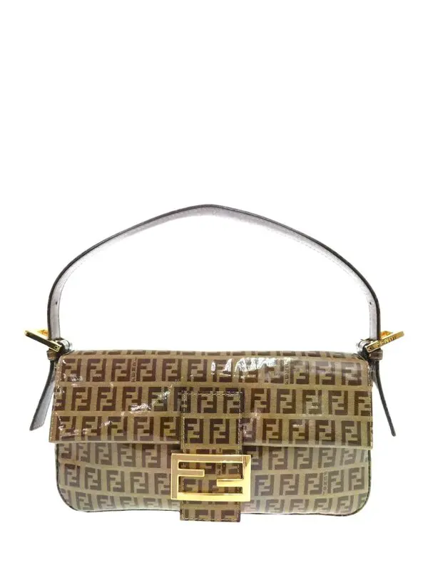 Fendi 2000-2010 Zucchino Crystal Baguette - Brown