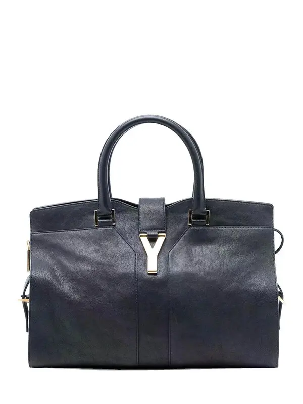 Saint Laurent 2000-2012 Medium Cabas Chyc Satchel - Blue
