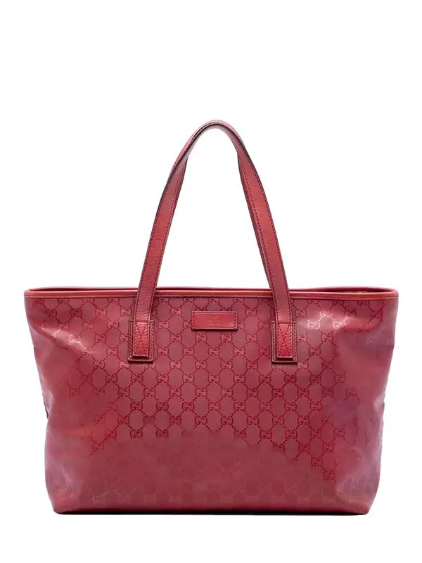 Gucci Gg Imprime Medium Tote - Red