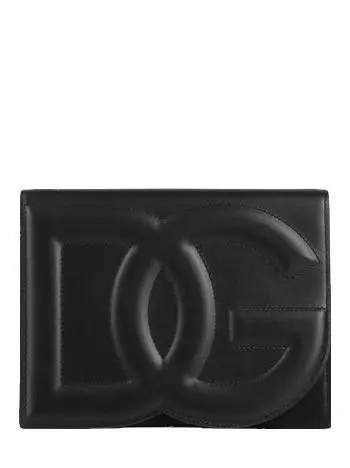 Dolce & Gabbana Handbag In Calfskin With Brand Logo - Black