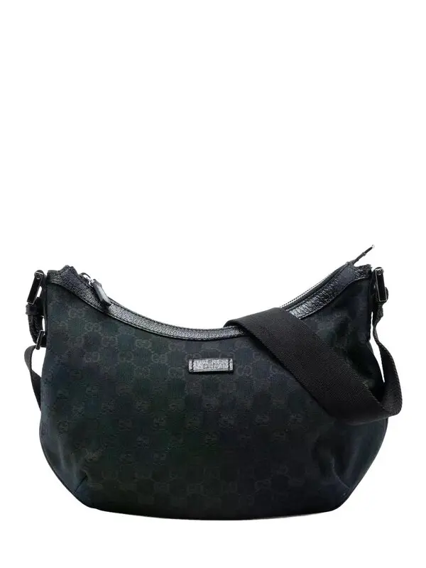 Gucci Gg Canvas Crossbody Bag - Black