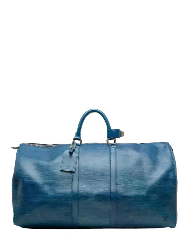 LOUIS VUITTON 1993 Epi Keepall 55 Travel Bag - Blue