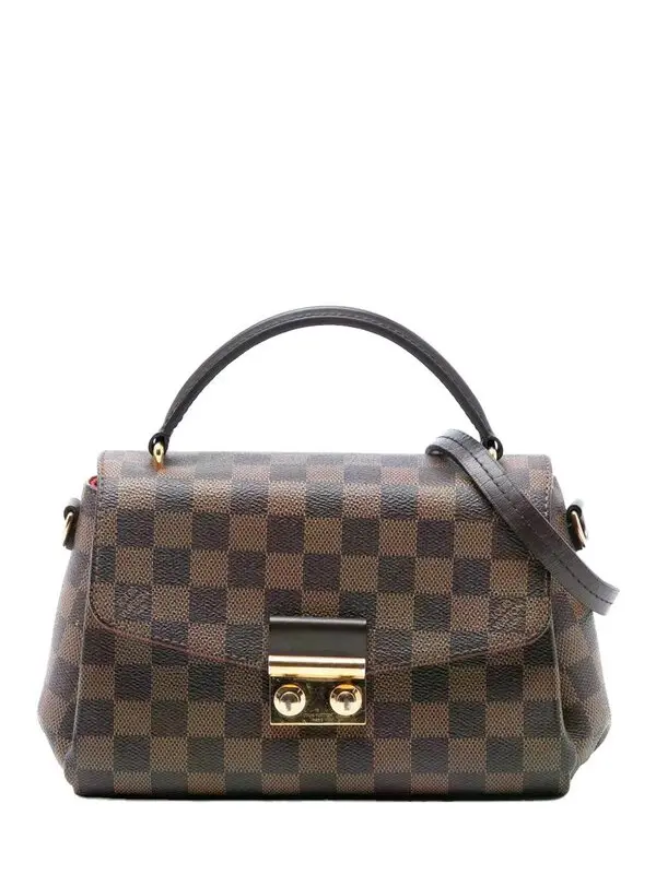 LOUIS VUITTON Damier Ebene Croisette Satchel - Brown