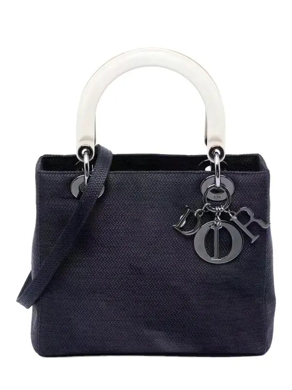 Dior 2000 Medium Lady Satchel - Blue