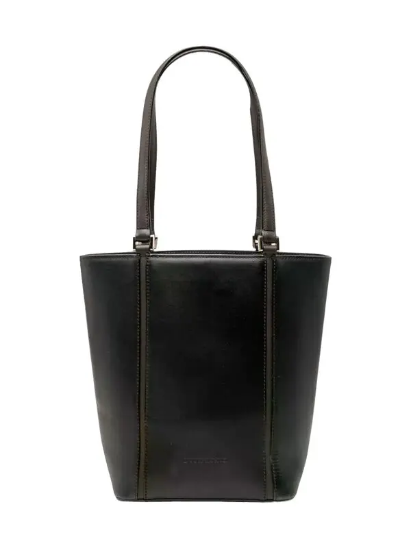 Burberry 2000-2017 Leather Tote Bag - Black