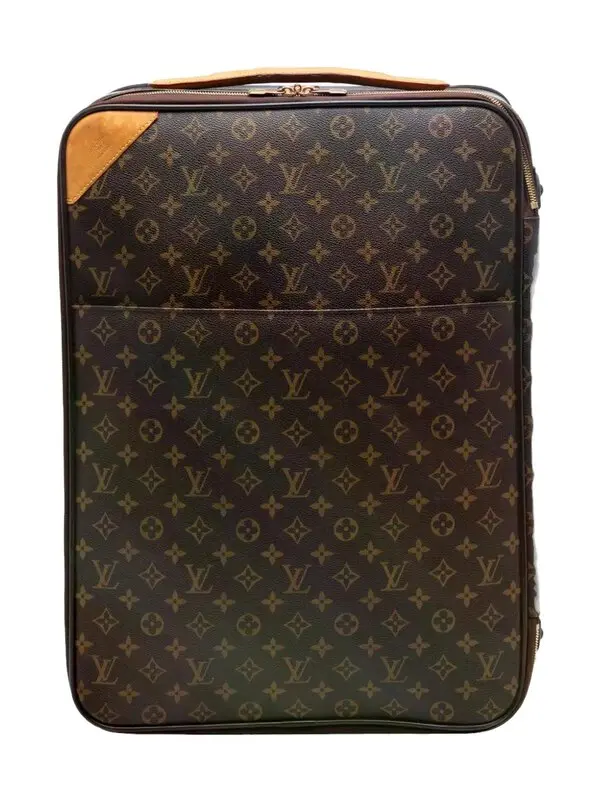 LOUIS VUITTON 2010 Monogram Pegase 55 Travel Bag - Brown