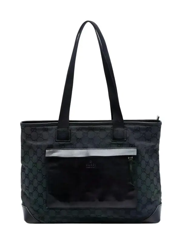 Gucci Gg Canvas Tote Bag - Black