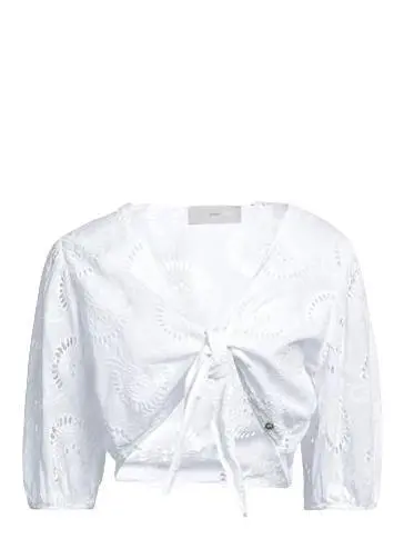 Guess Broderie Anglaise Cotton Top - White