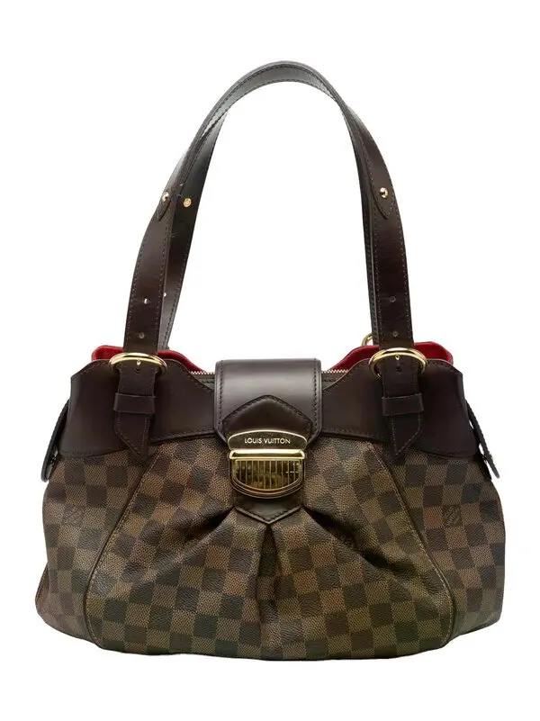 LOUIS VUITTON 2009 Damier Ebene Sistina Pm - Brown