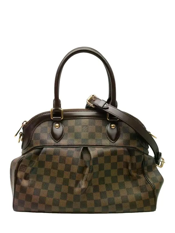 LOUIS VUITTON 2008 Damier Ebene Trevi Pm Satchel - Brown