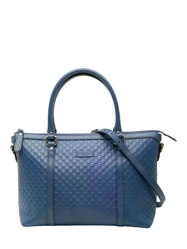 Gucci 2000-2015 Microssima Joy Satchel - Blue