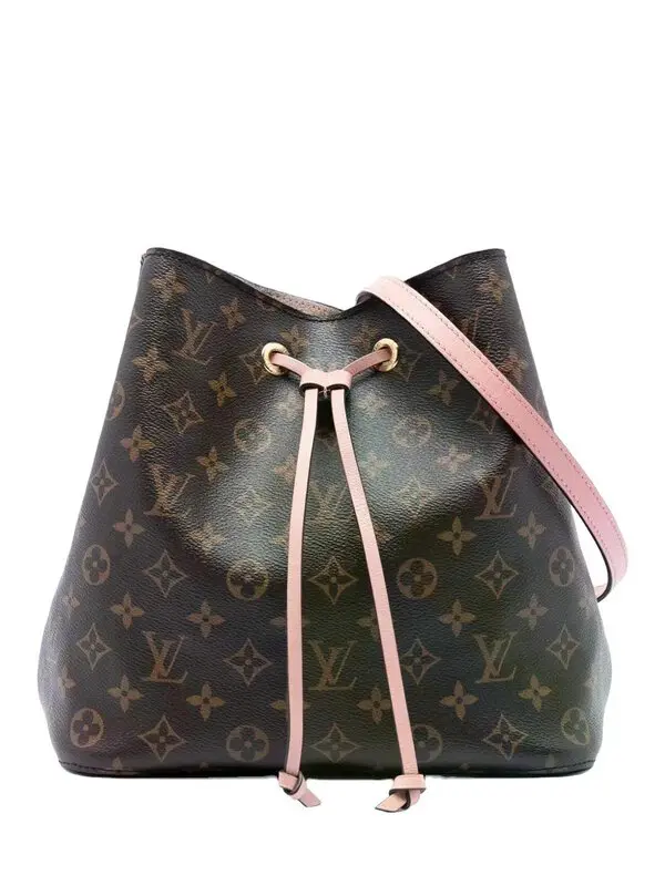 LOUIS VUITTON 2017 Monogram Neonoe Mm Bucket Bag - Brown