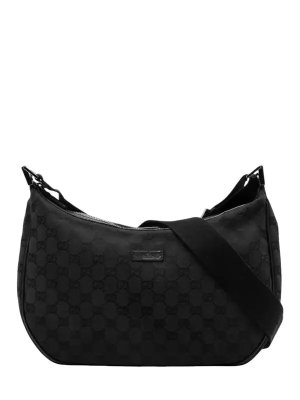 Gucci Gg Canvas Crossbody Bag - Black