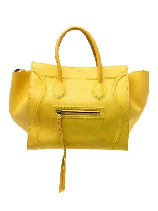 Celine 2012 Medium Phantom Luggage Tote Bag - Yellow