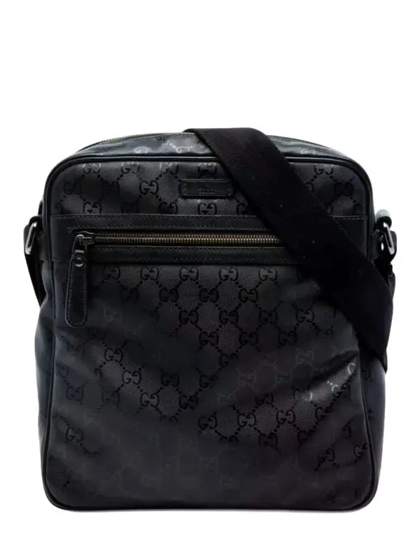 Gucci Gg Imprime Crossbody Bag - Black