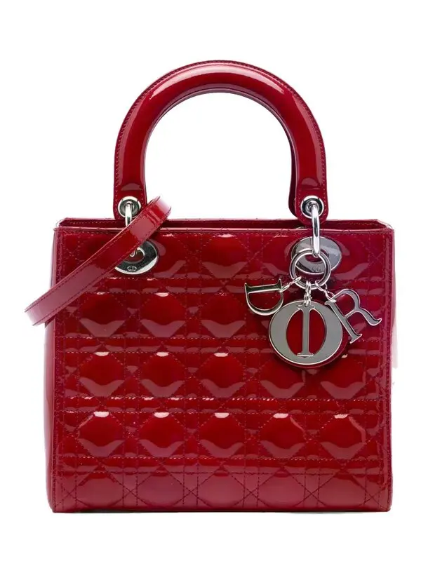Dior 2012 Medium Lady Satchel - Red