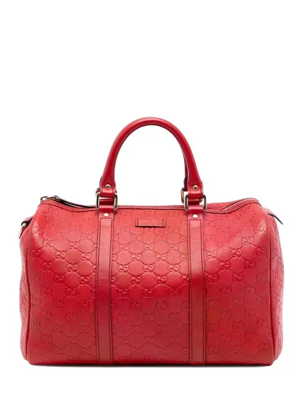 Gucci Medium Sissima Joy Boston Bag - Red