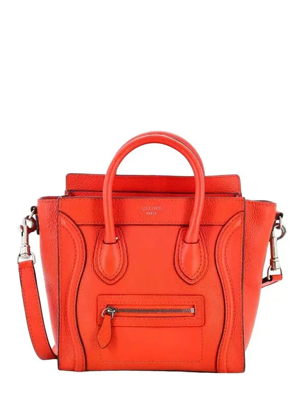 Celine Luggage Nano Crossbody Bag - Red