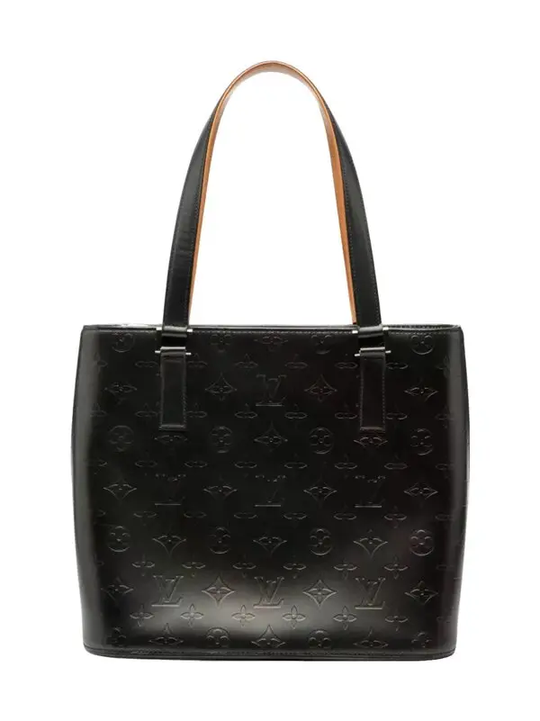 LOUIS VUITTON 2002 Monogram Mat Stockton Tote Bag - Grey