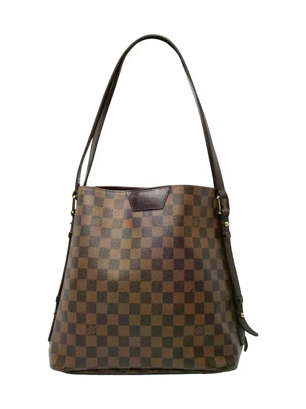 LOUIS VUITTON 2012 Damier Ebene Cabas Rivington Tote Bag - Brown