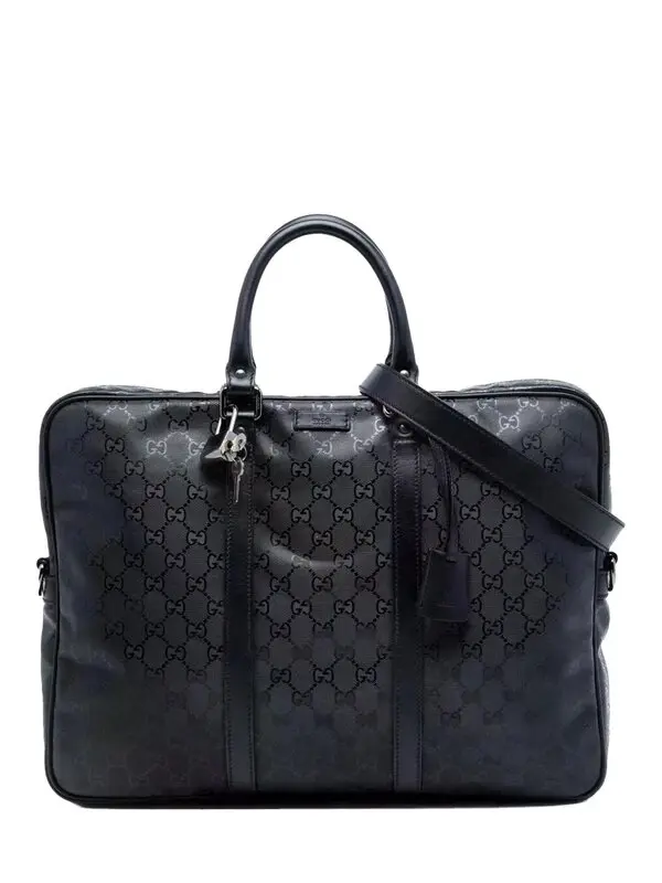 Gucci Gg Imprime Business Bag - Black