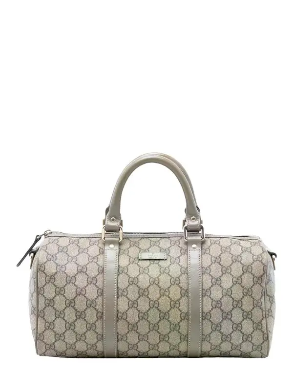 Gucci Small Gg Supreme Joy Boston Satchel - Grey