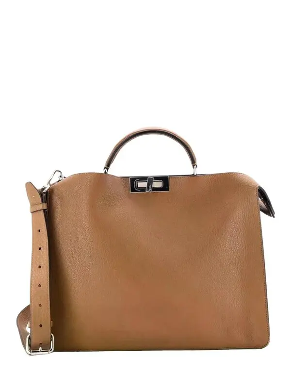 Fendi Peekaboo Iseeu Medium Briefcase - Brown