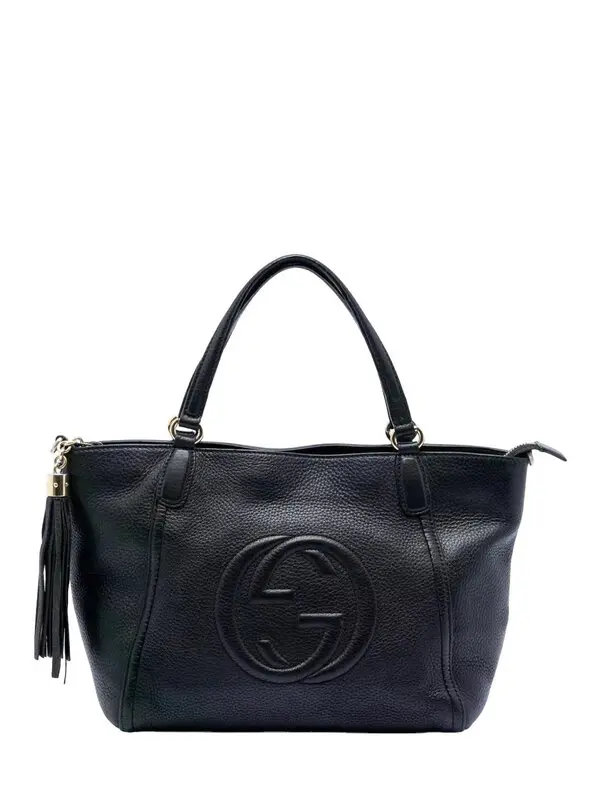 Gucci Small Calfskin Soho Cellarius Satchel - Black
