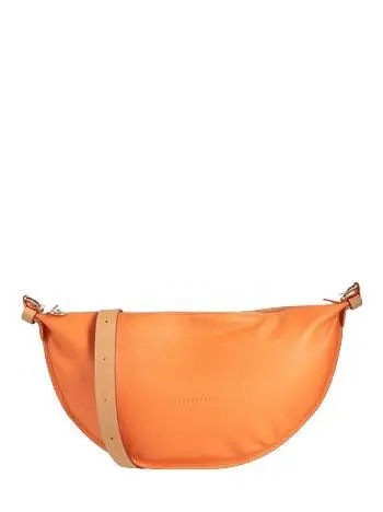 Longchamp Leather Crossbody Bag - Orange