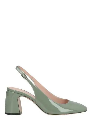 Emporio Armani Pumps In Cow Leather - Sage Green