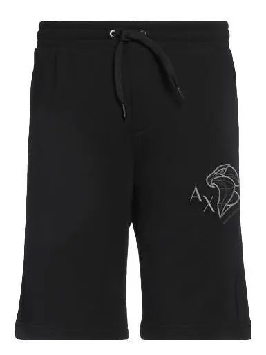 Armani Exchange Bermuda Shorts In Cotton - Black