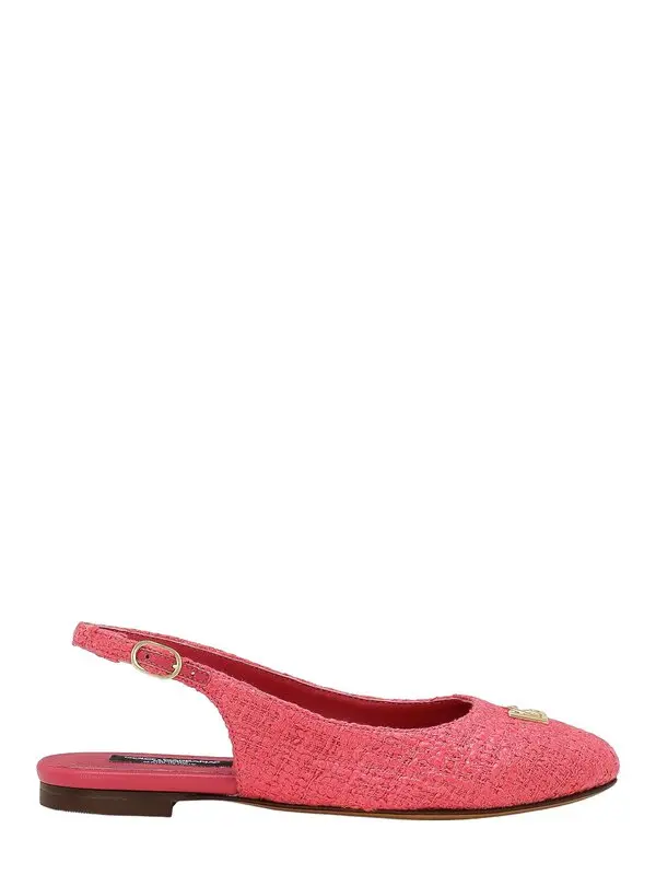 Dolce & Gabbana Lace Slingbacks - Fuchsia