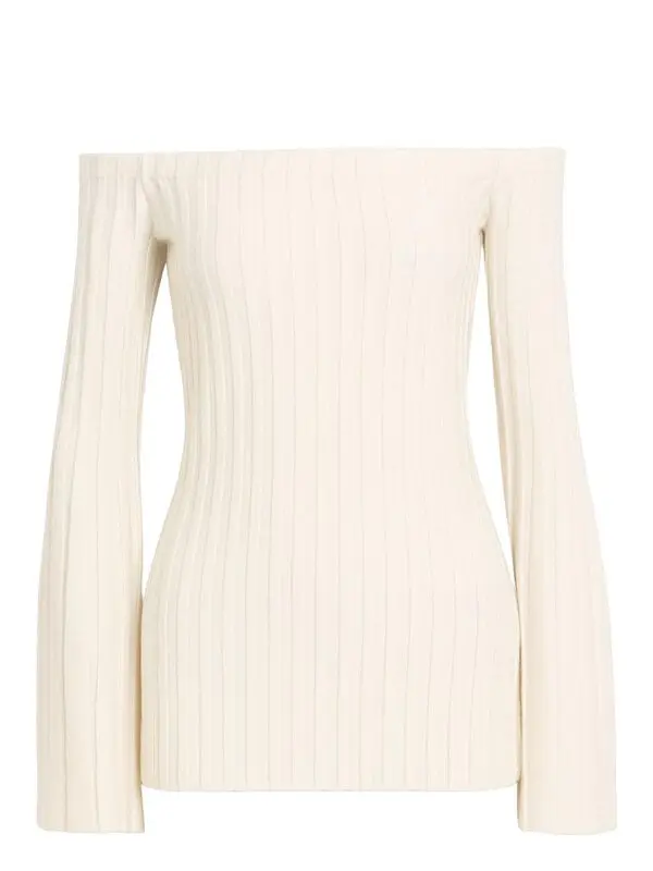 Gabriela Hearst Nelson Off-the-shoulder Sweater - Ivory