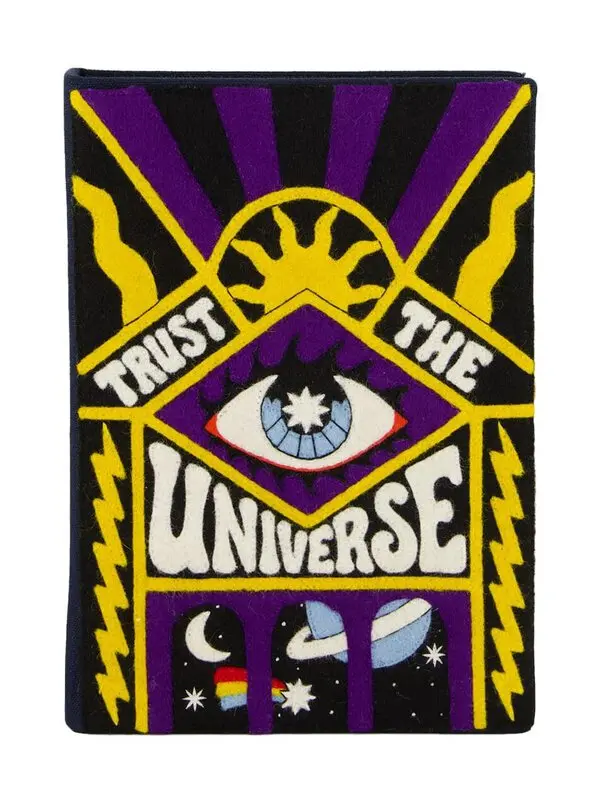 OLYMPIA LE-TAN Trust The Universe Clutch - Purple